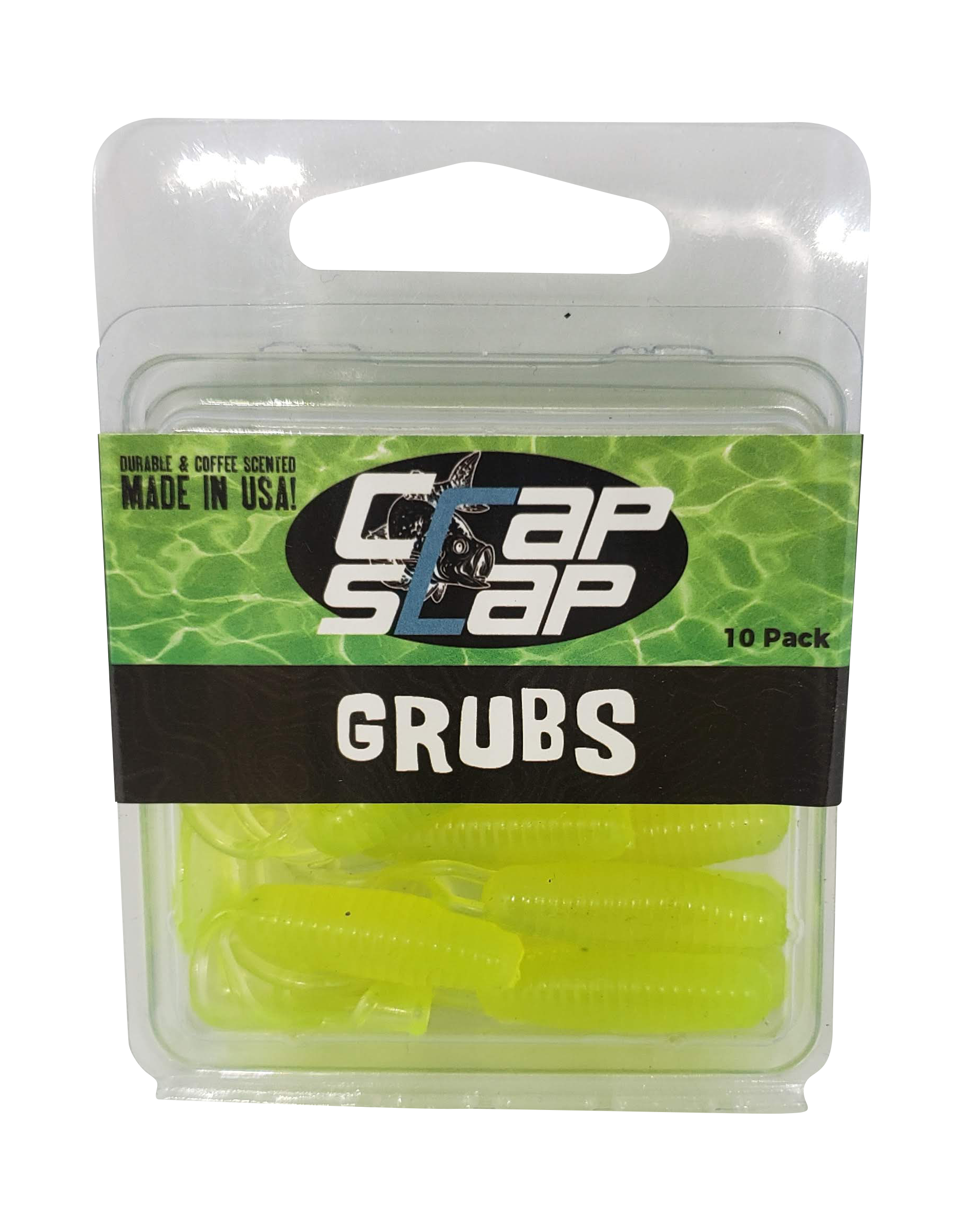 Crap Slap Grub - Chartreuse - Cast Cray Outdoors