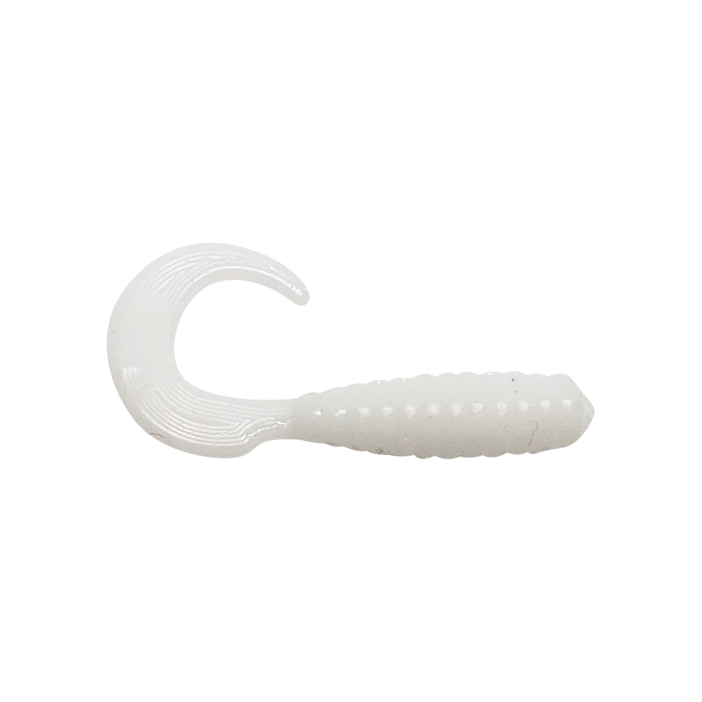 Crap Slap Mini Grubs - White - Cast Cray Outdoors