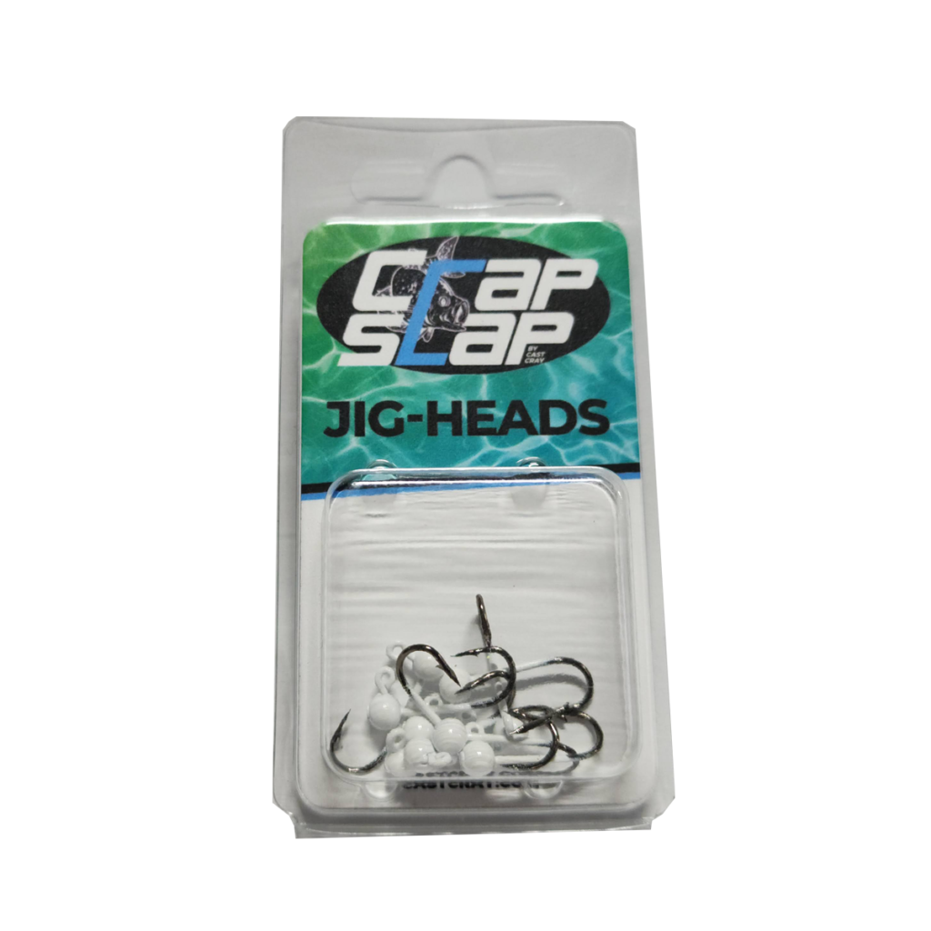 Round Jig Heads - White - 1/64 oz. - Cast Cray Outdoors